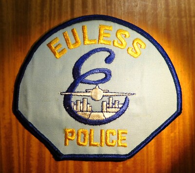 GEMSCO NOS Vintage Patch POLICE EULESS TX - Original 1974 MINT | eBay