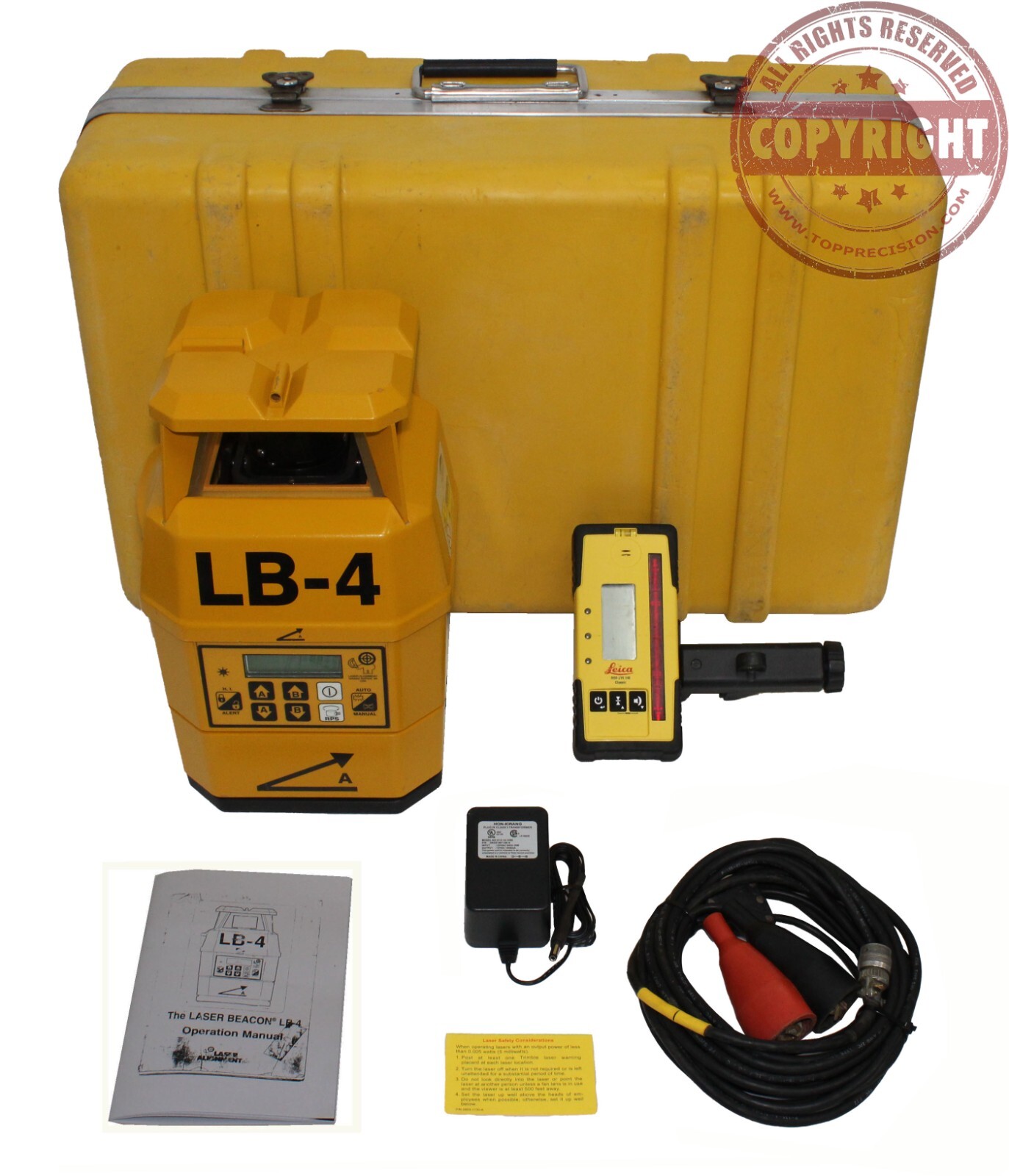 LASER ALIGNMENT LB-4 ROTARY DUAL SLOPE LASER LEVEL,TRANSIT,GRADE,TOPCON ...