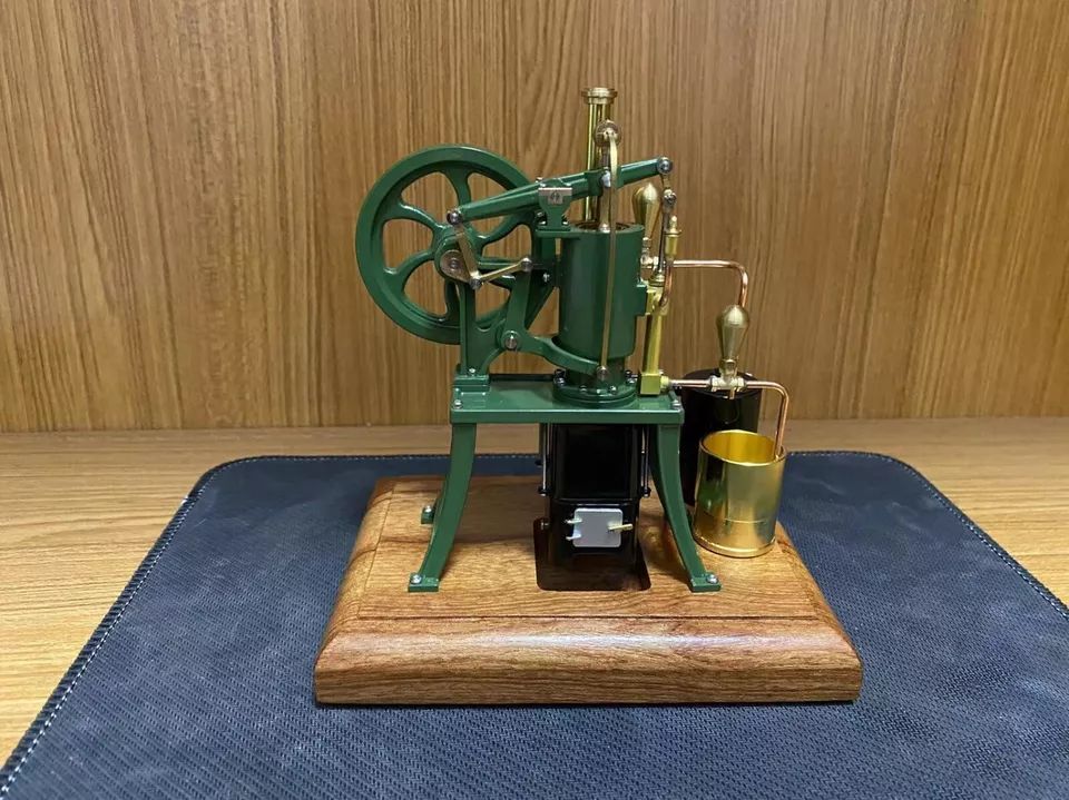 Mini Stirling Engine Green Brass Rider Ericsson Hot Air Pumping Engine ...