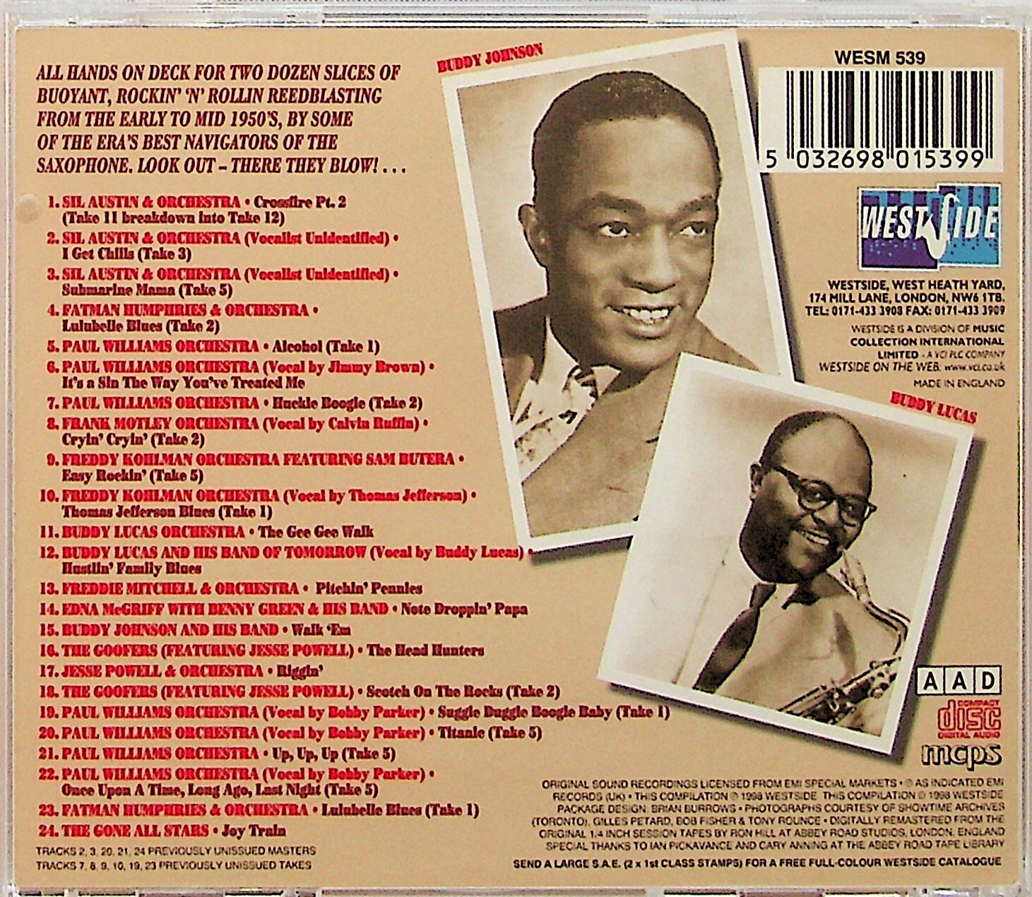 Titanic And 23 Other Unsinkable Sax Blasters R&B CD 1998 Sil Austin ...