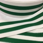 Non-Roll Waistband Elastic Stripe 2-1/2" White Green White 5 yds #NR18 ...