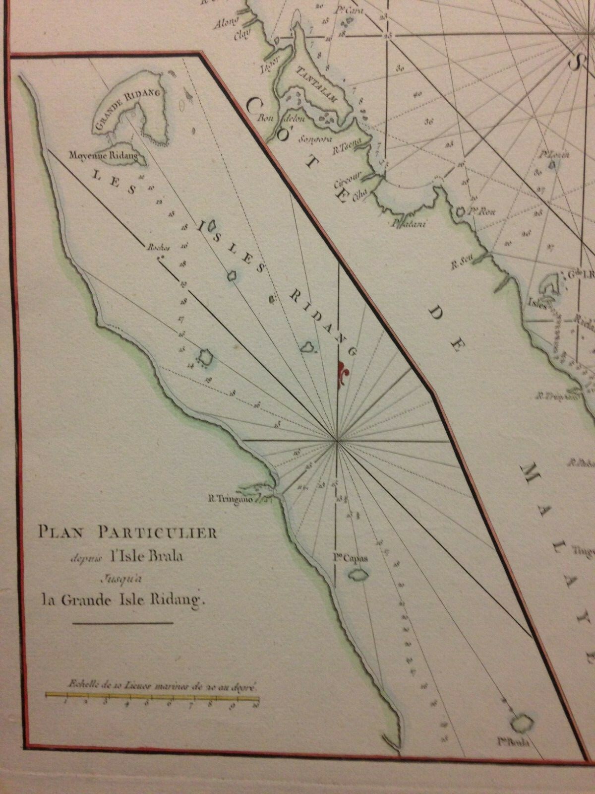 GULF OF SIAM GOLFE DE SIAM 1775 D'APRES DE MANNEVILLETTE LARGE ANTIQUE ...