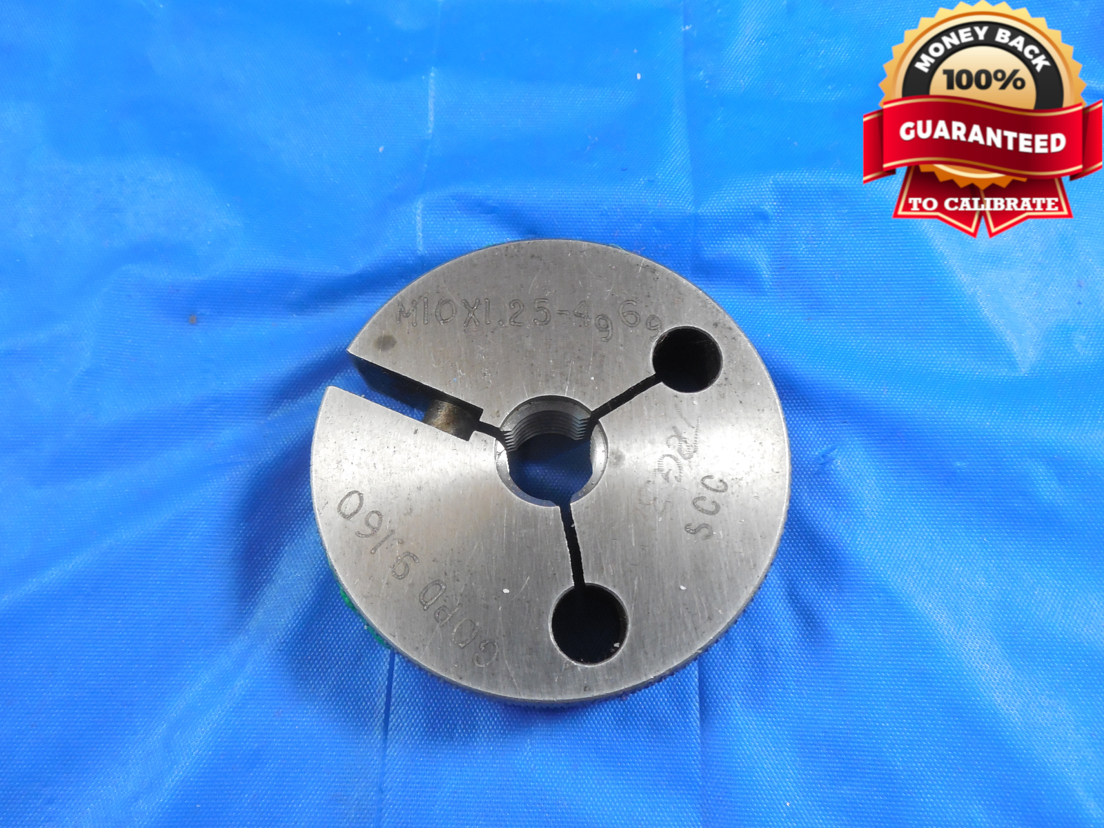 M10 X 1.25 4g6g METRIC THREAD RING GAGE 10.0 GO ONLY P.D = 9.160 4g 6g ...