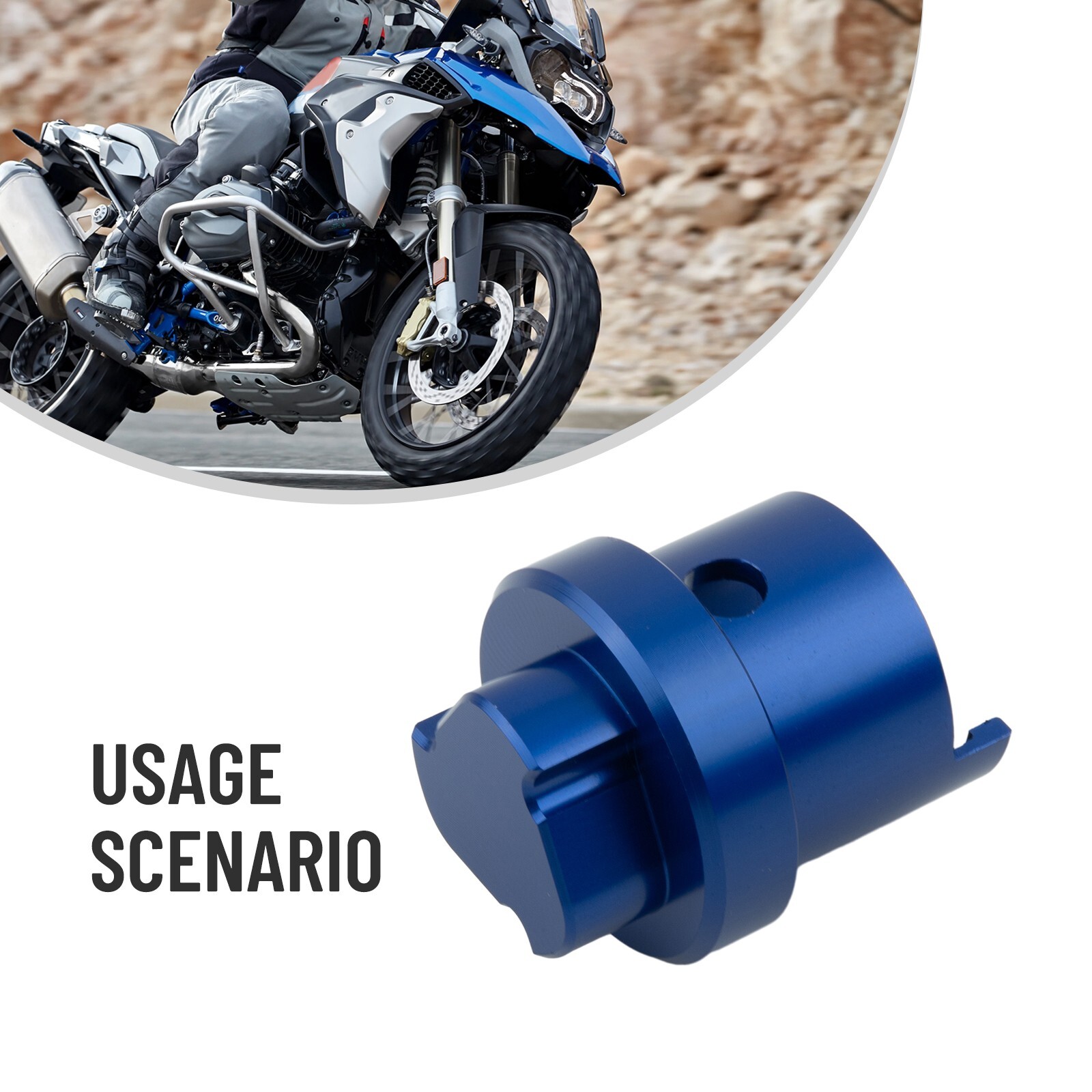 2-in-1 Oil Filler Cap Wrench Coil Pack Removal Tool Blue For R1200GS ...