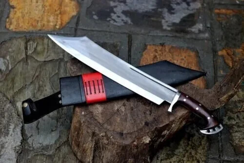 Custom Handmade High Carbon Steel Survival Machete Knife Hunting Knife ...