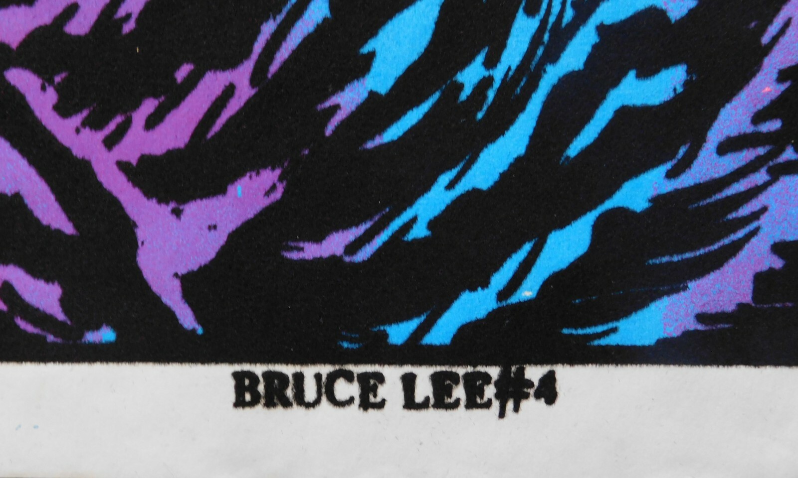 Bruce Lee Vintage 1957 Black Light Org. 35x23 Flock Poster One Stop ...