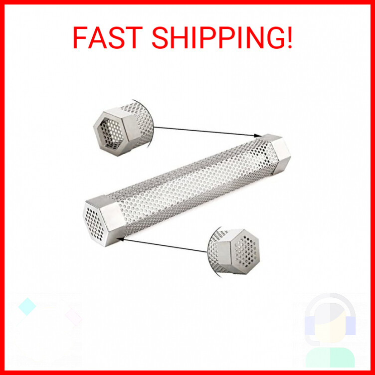 TIZZE Pellet Smoker Tube 12" Perforated BBQ Smoke Generator to Add ...