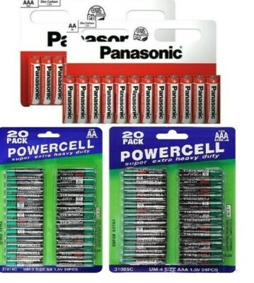 16x Powercell AA or AAA Battery or 1.5V Heavy Duty Batteries | eBay UK