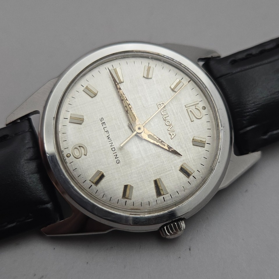 Vintage BULOVA Jet Clipper "N"men's automatic watch 11ALAC linen dial ...