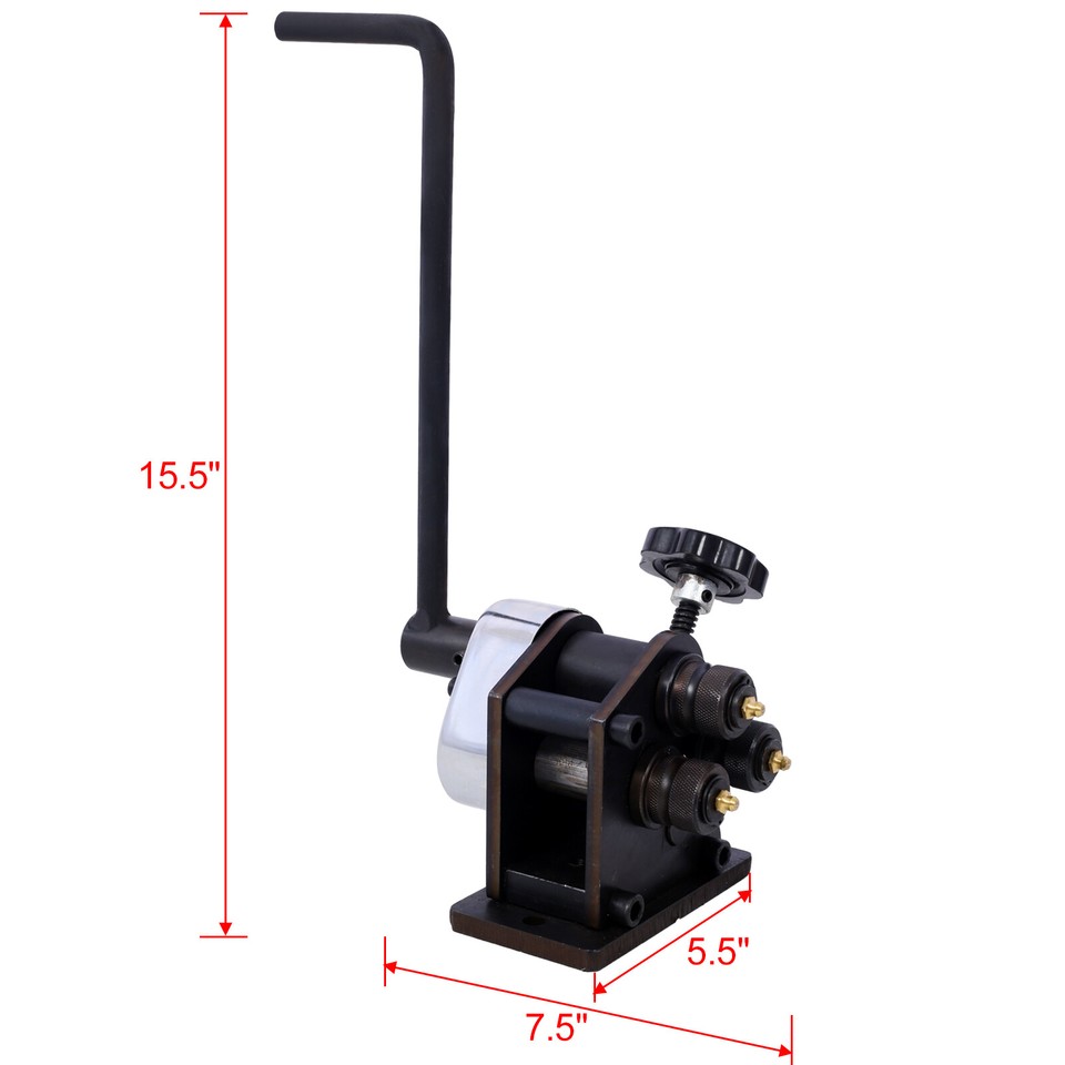 3-inch Manual Roll Bender Hardened Steel Portable Hand Crank Ring ...
