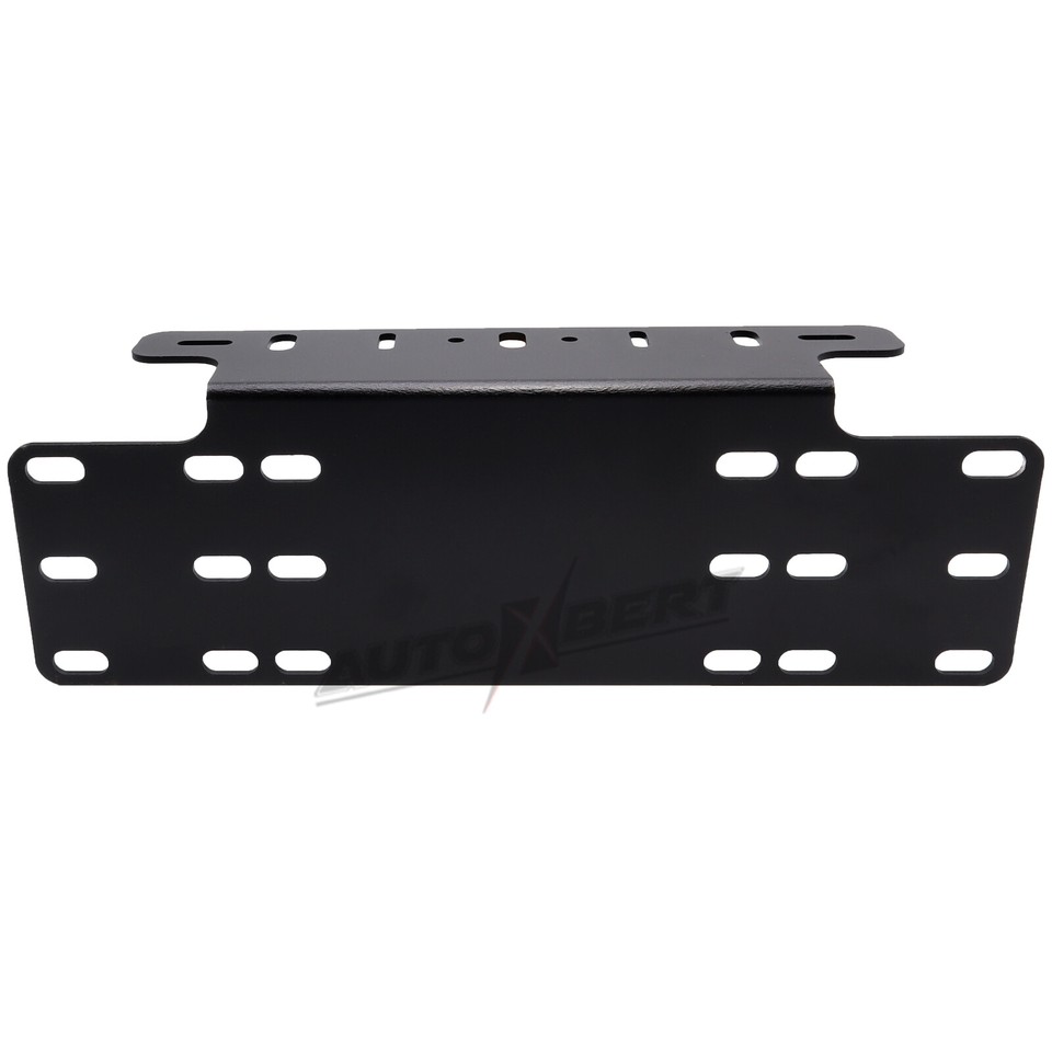 Car License Plate Bracket Light Bar Work LED Light Front Bumper Holder ...