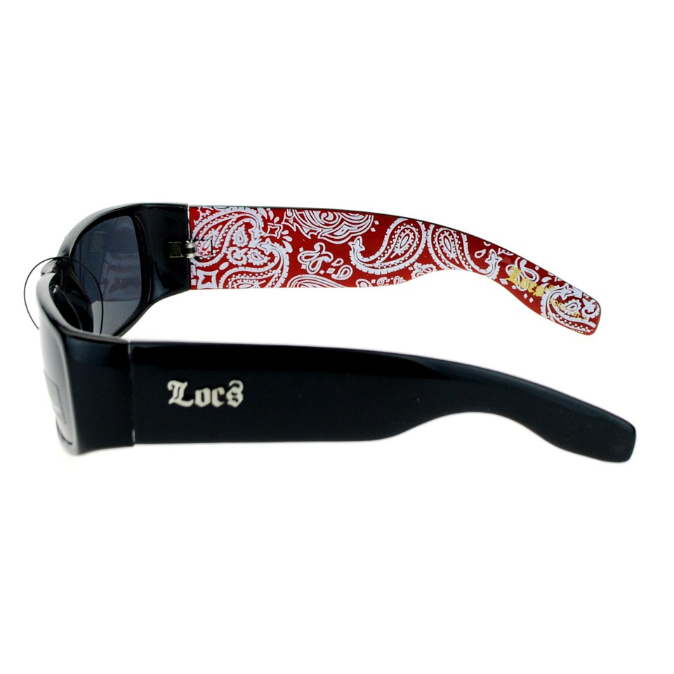 Locs Bandana Print Arm Mad Dog Narrow Rectangular Cholo Gangster ...