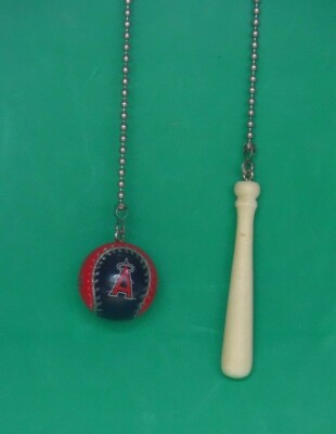 Los Angeles Angels Ceiling Fan Pull Chain set Baseball & Bat | eBay