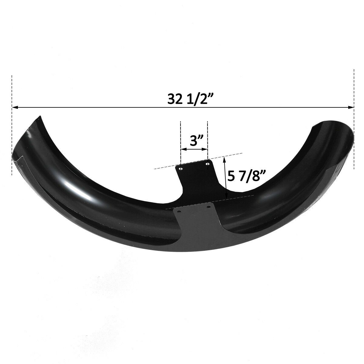 26" Front Wheel Rim Dual Disc Hub & Front Fender Fit For Harley Road ...