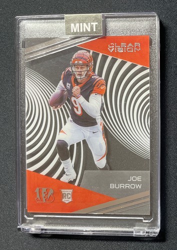 Joe Burrow 2020 Clear Vision #CV-1 Rookie RC - Gem 10 / Mint 9 | eBay