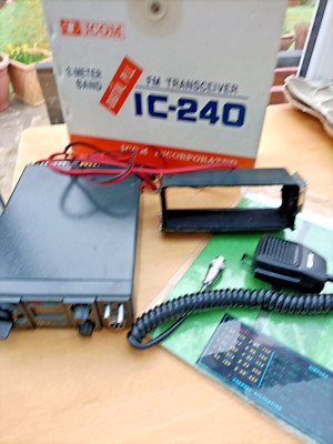 VINTAGE ICOM IC-240 FM 2M TRANSCEIVER +BOXED +INSTRUCTIONS +CIRCUIT DIAGRAMS | eBay