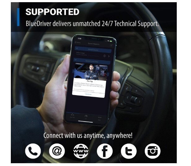 BlueDriver Pro OBD2 Car Diagnostic Scan Tool Code Reader for iPhone and ...