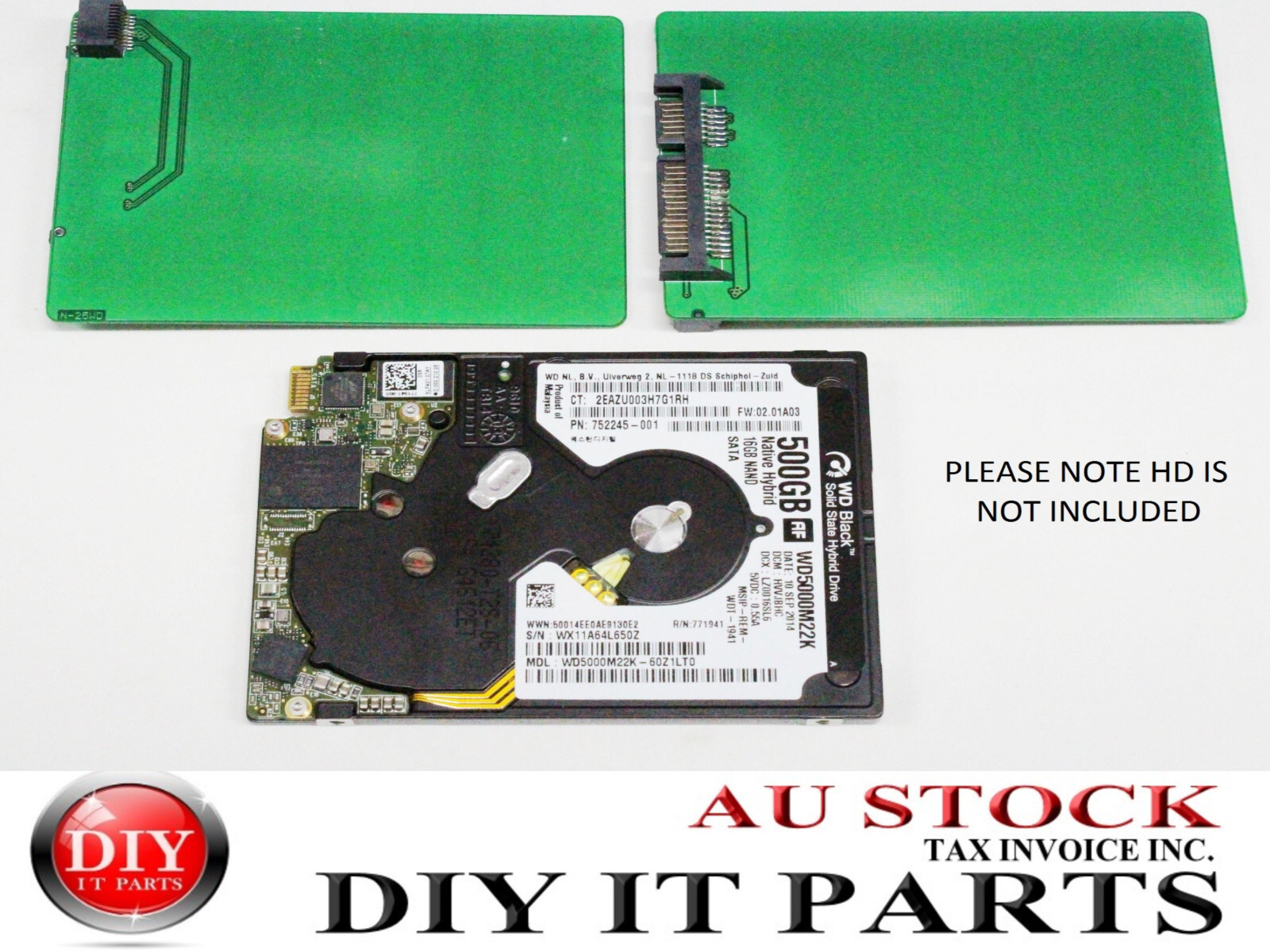 WD5000MPCK to SATA3.0 2.5inch 6Gbps Add on Card PCBA for 5mm UltraSlim ...