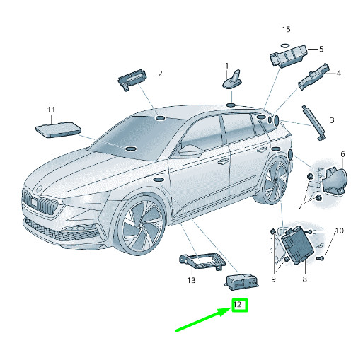 Original VW AG Control Unit Online Services CONNECTIVITY 5WA035284 for ...