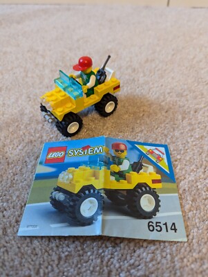 Lego 6514 Trail Ranger 4x4 Building Toy 1994 Jeep 100% Complete with ...