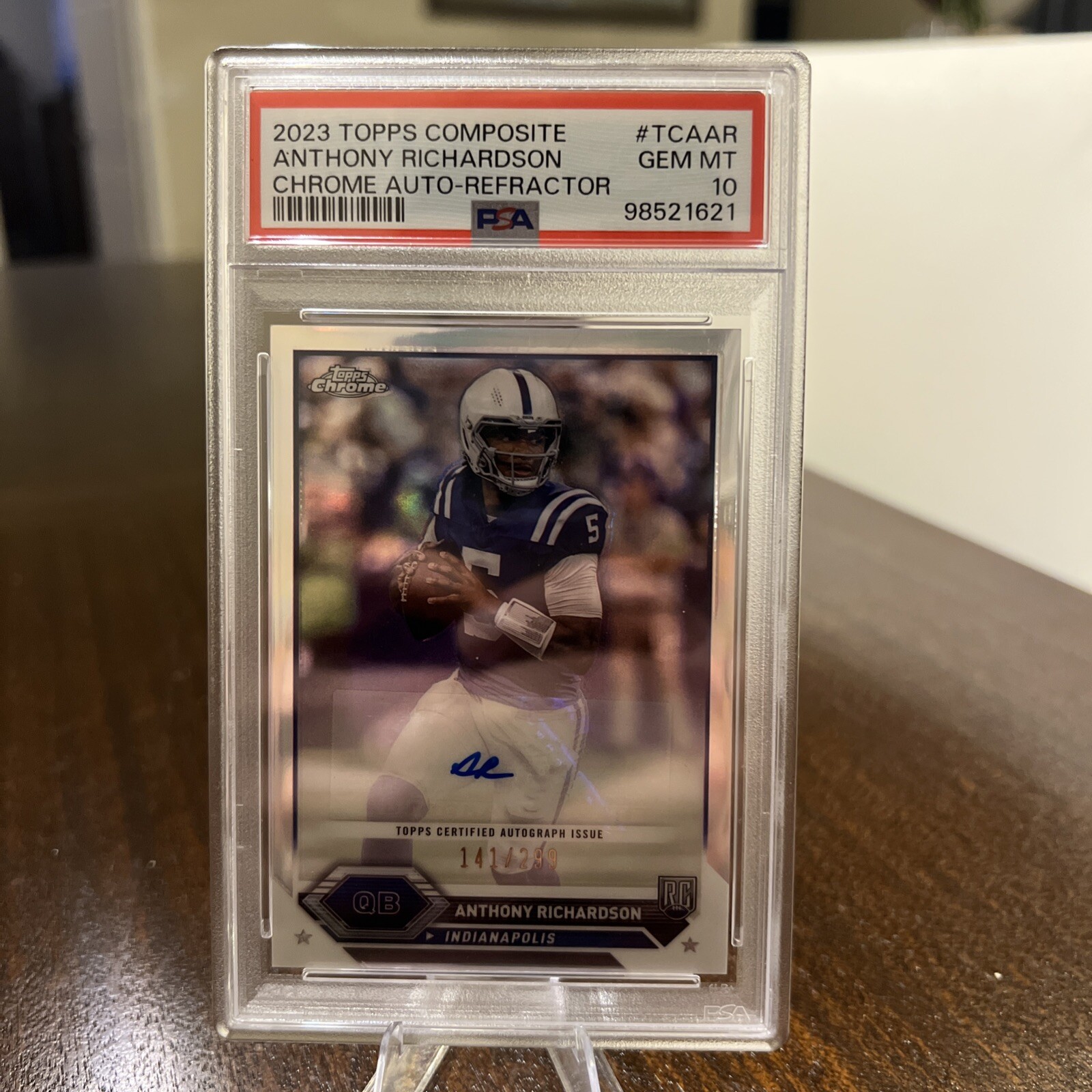 2023 Anthony Richardson Topps Chrome Autograph Refractor /299 PSA10 | eBay