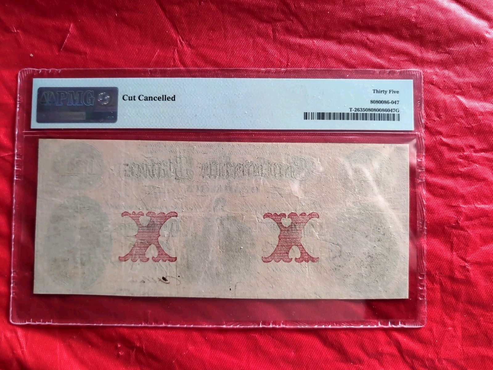 1861~T-26 PF-2 $10 Confederate Paper Money - PMG Choice Very Fine 35 ...