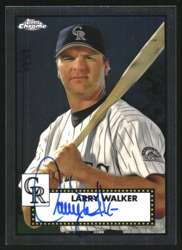 2021 Topps Chrome Platinum Anniversary Autographs #PALW Larry Walker Auto | eBay
