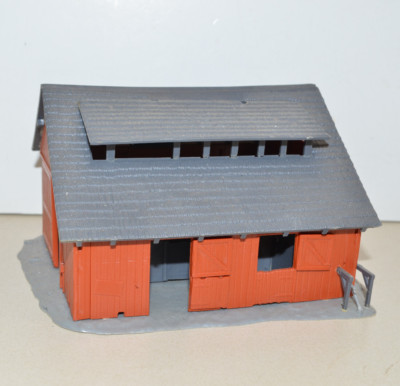 Vintage HO SCALE BARN Built Up Model Toy Train Building Scenery | eBay