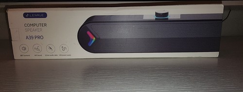 LENRUE Wired USB-Powered Computer Speaker A39 Pro in Black | eBay
