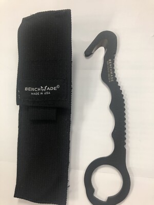 BENCHMADE LONG STRAP CUTTER SEAT BELT PARACORD KNIFE (BLACK) Rescue ...