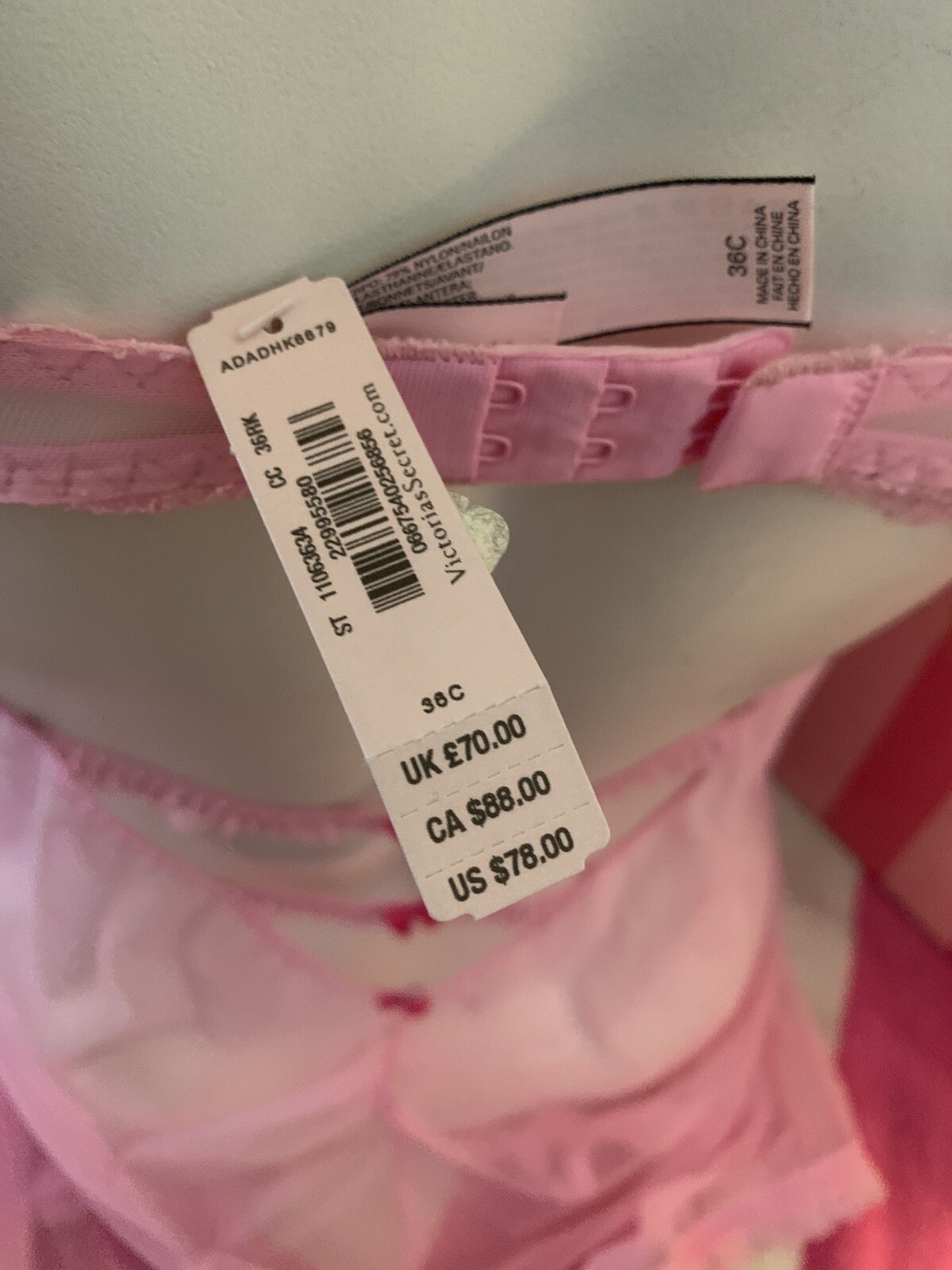 Nwt Victorias Secret 2015 Fashion Show Pink Garter Slip Teddy 36c Sexy