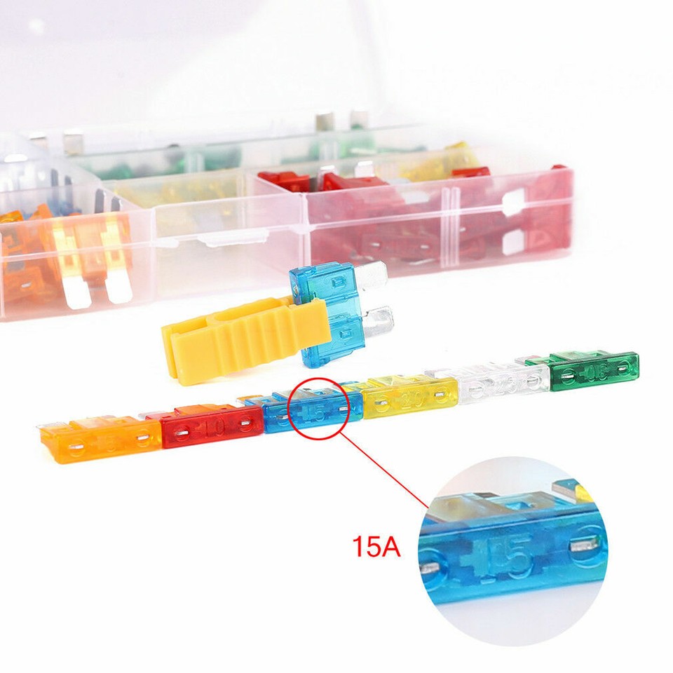 120 Standard Blade Fuses Car Auto Fuse Set 5-30A Mixed Assorted w ...