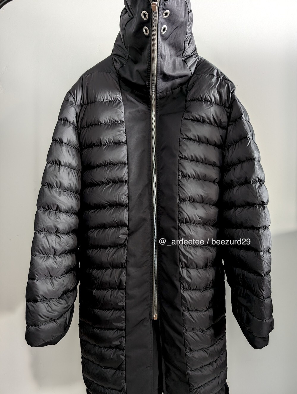 RICK OWENS RARE SAMPLE GOOSE DOWN JUMBO GIMP COAT PARKA FW22 STROBE ...