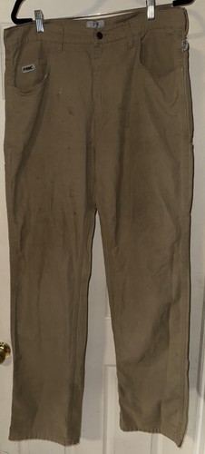 Tyndale FRMC Pants Mens 38x36 Khaki Flame Resistant Workwear Arc Rated ...
