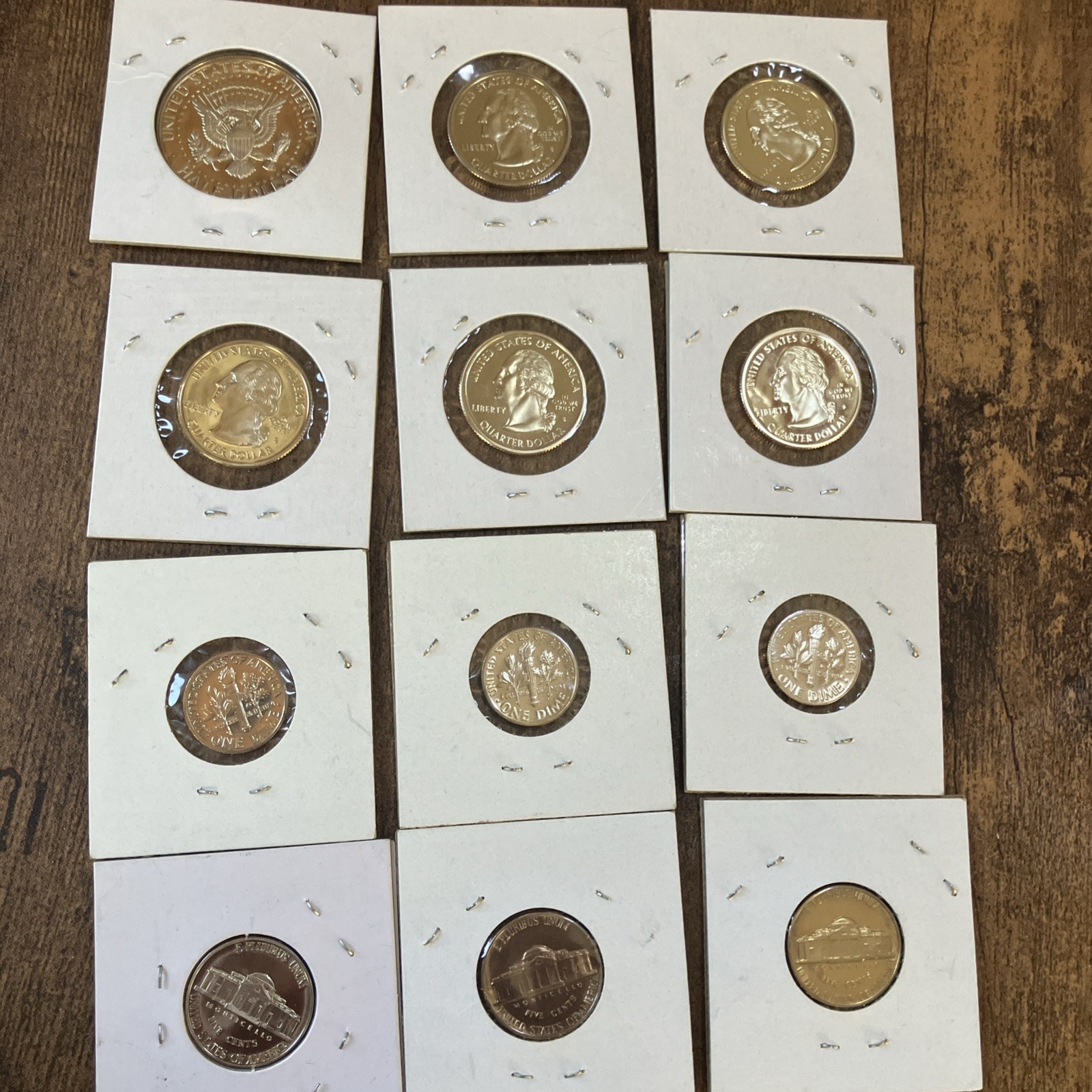 Lot of 12 Assorted Proof Coins ~ Uncirculated Proof Coin Collection ...