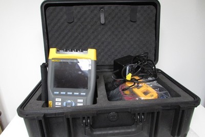 Fluke 435 3-Phase Power Quality Energy Analyzer w/ 3 i5s Current Clamps ...