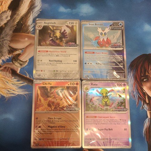 Pokemon SEALED Set of 4 Paradox Rift Prerelease stamp Promo SVP 057,058,059,060 | eBay