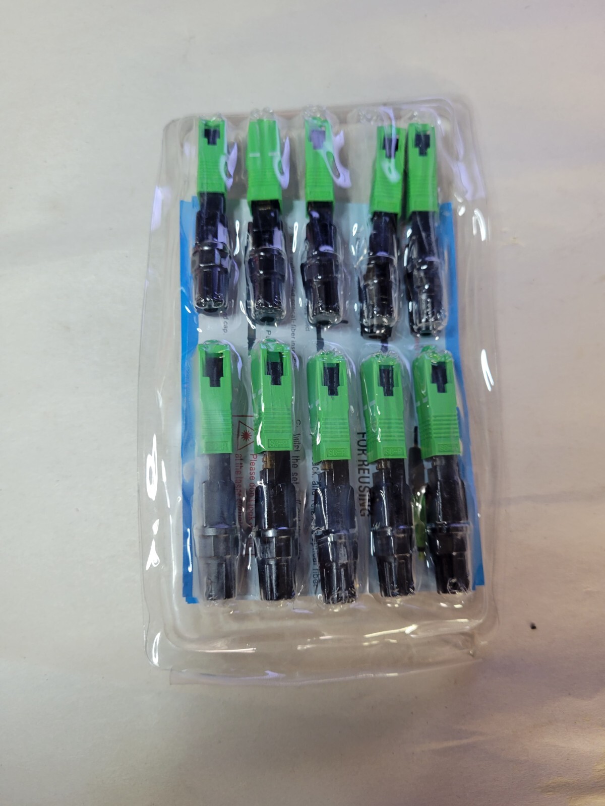 10x SC APC Quick Fast Connector Fiber Optic Adapter FTTH Single Mode ...