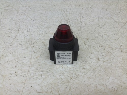 Allen Bradley 800L-22L24 Red Illuminated Indicator 800L22L24 800L (OK ...