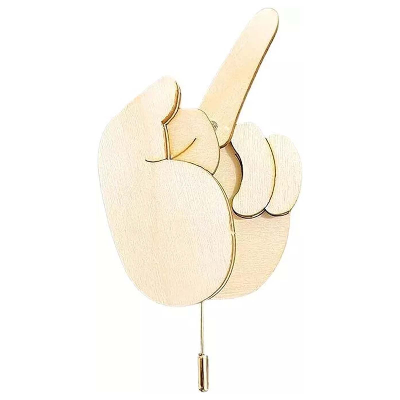 1-3 Wooden Middle Finger Pin DIY Kit Flippable Middle Finger Pins Gifts ...