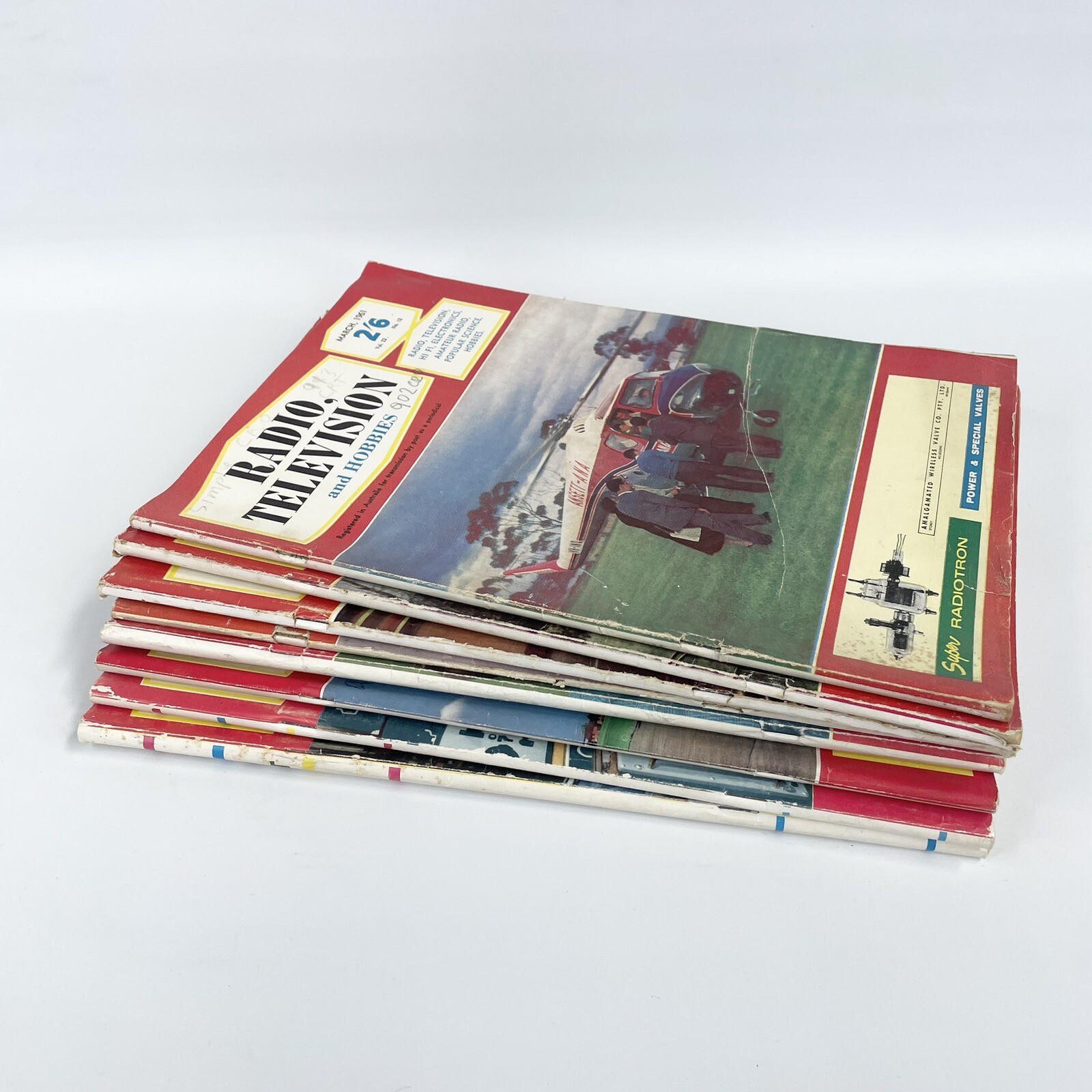 Vintage 1961 and 1962 Radio, Television and Hobbies Magazine Bundle x8 ...