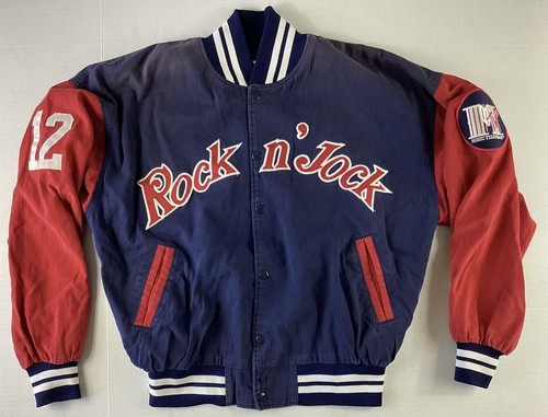 Vintage MTV Rock N’ Jock Jacket 90s Softball Basketball Mitchell & Ness ...