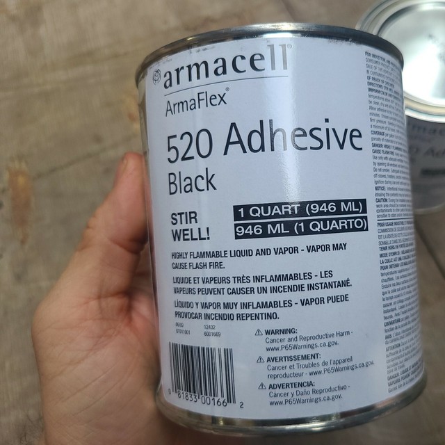 ARMACELL ArmaFlex 520 Pipe Insulation Adhesive - Black - 1 Quart M ...