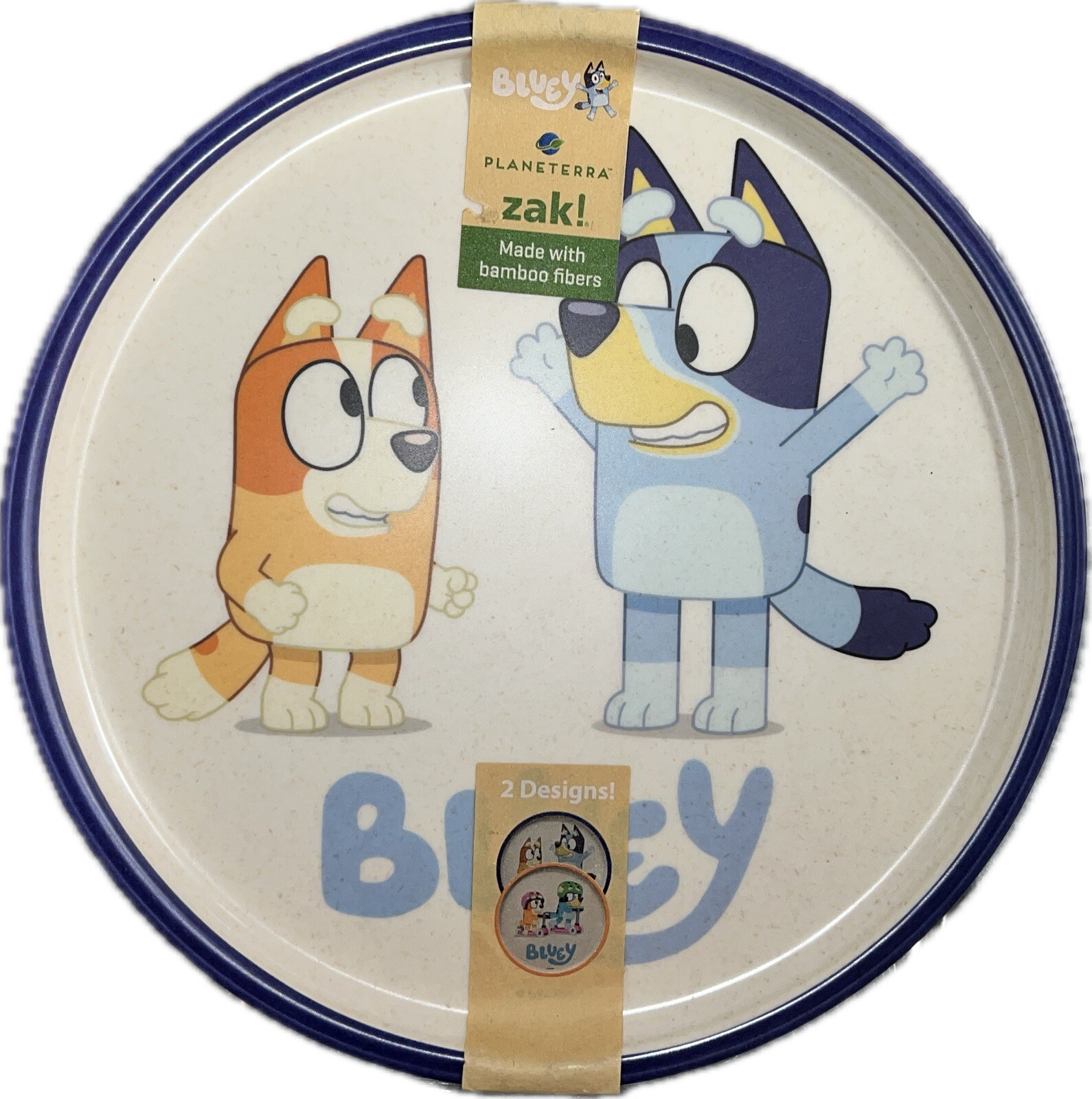 Bluey Design by Zak Designs - Set of 2 Plates - New - Free Shipping | eBay