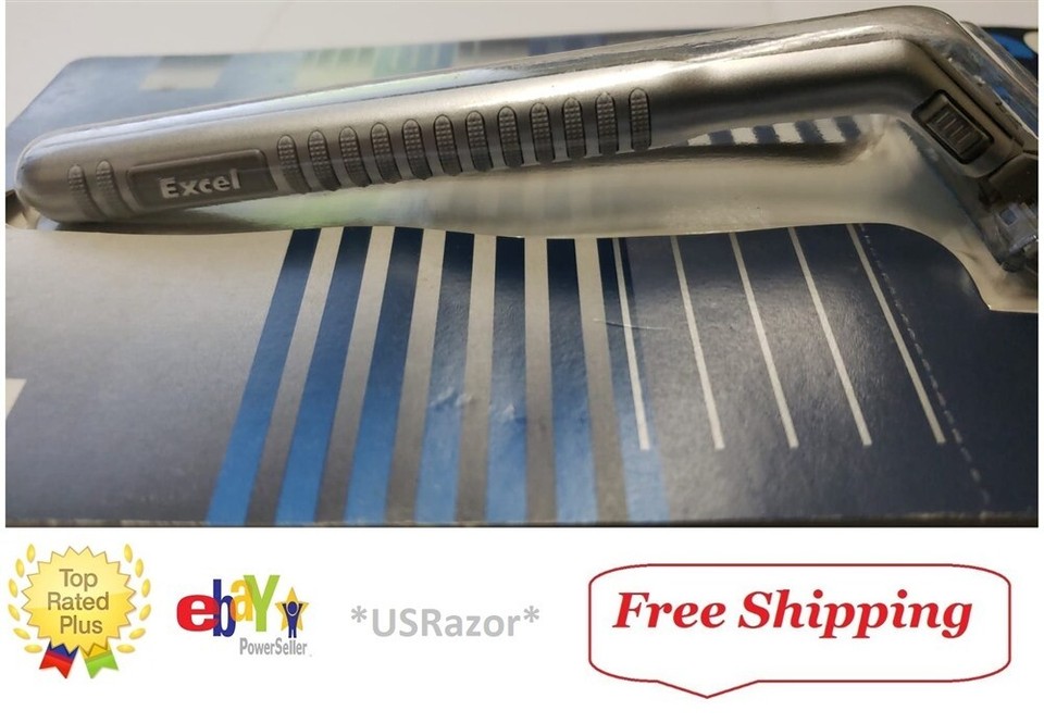Original Gillette Sensor Excel Razor Metal Handle blade Shaver Made in ...