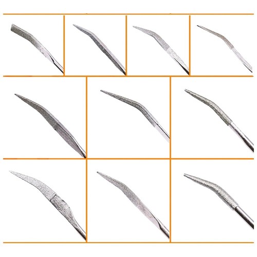 Multipurpose 10pcs Curved File Set for Stone Glass and Metal Easy to ...