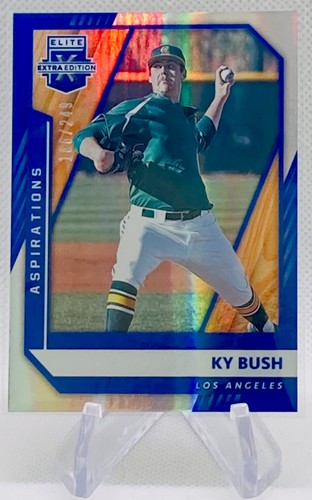 2021 Elite Extra Edition Ky Bush Aspirations Blue 166/249 #45 - White ...
