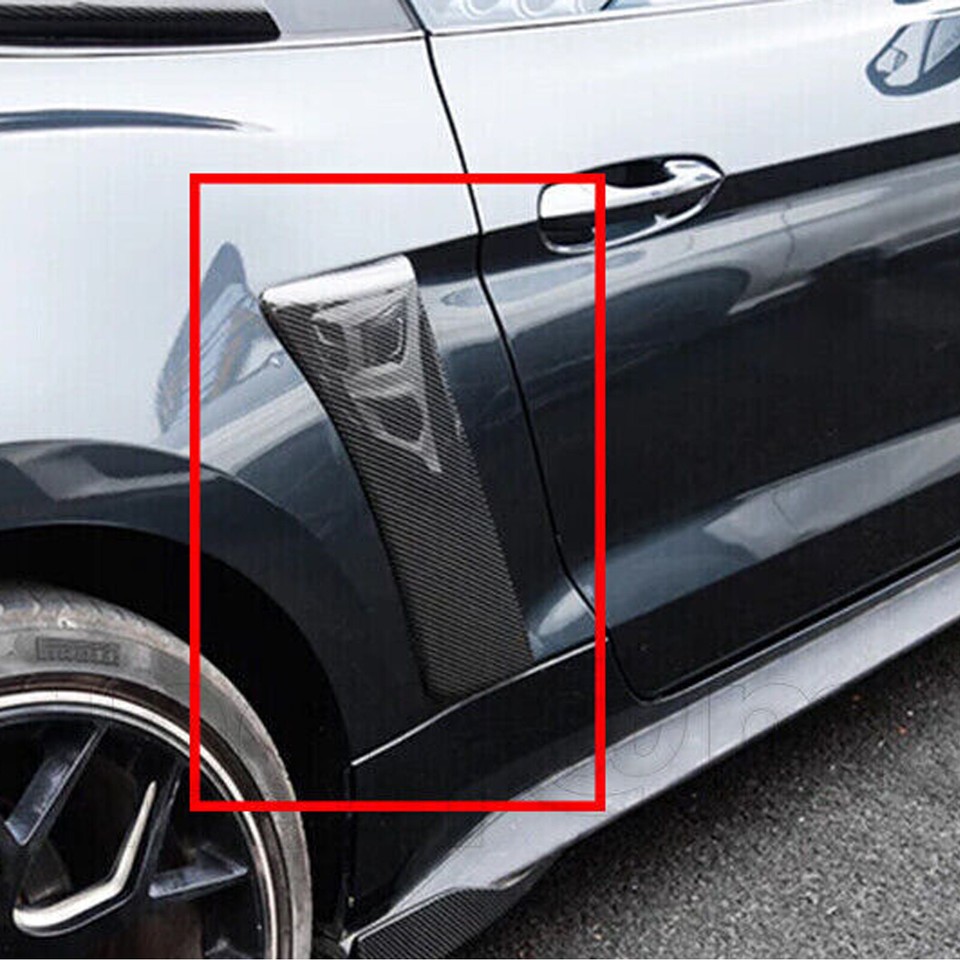 Carbon Look For Ford Mustang 2015-23 V3 Rear Fender Panel Side Body ...