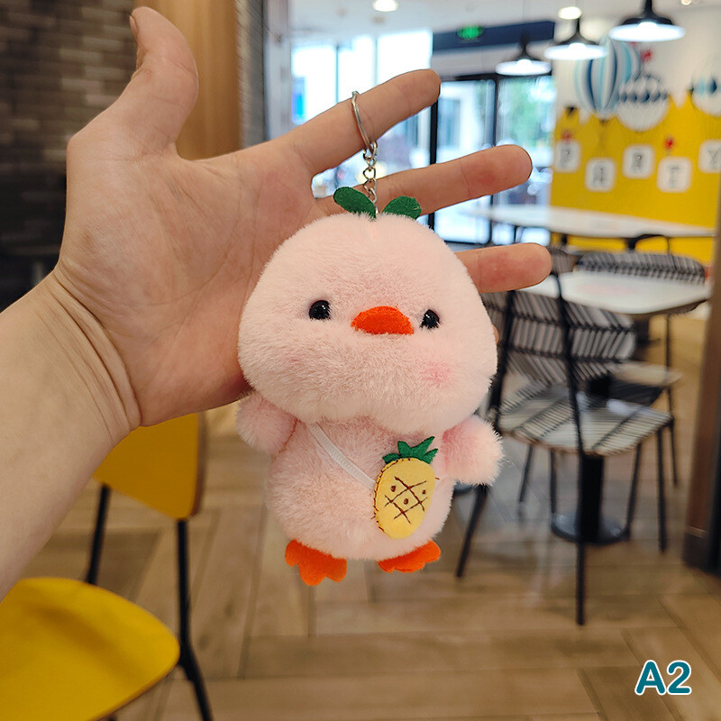 Fashion Plush Keychain Cute Duck Doll Soft Stuffed Keyring Bag Pendant ...