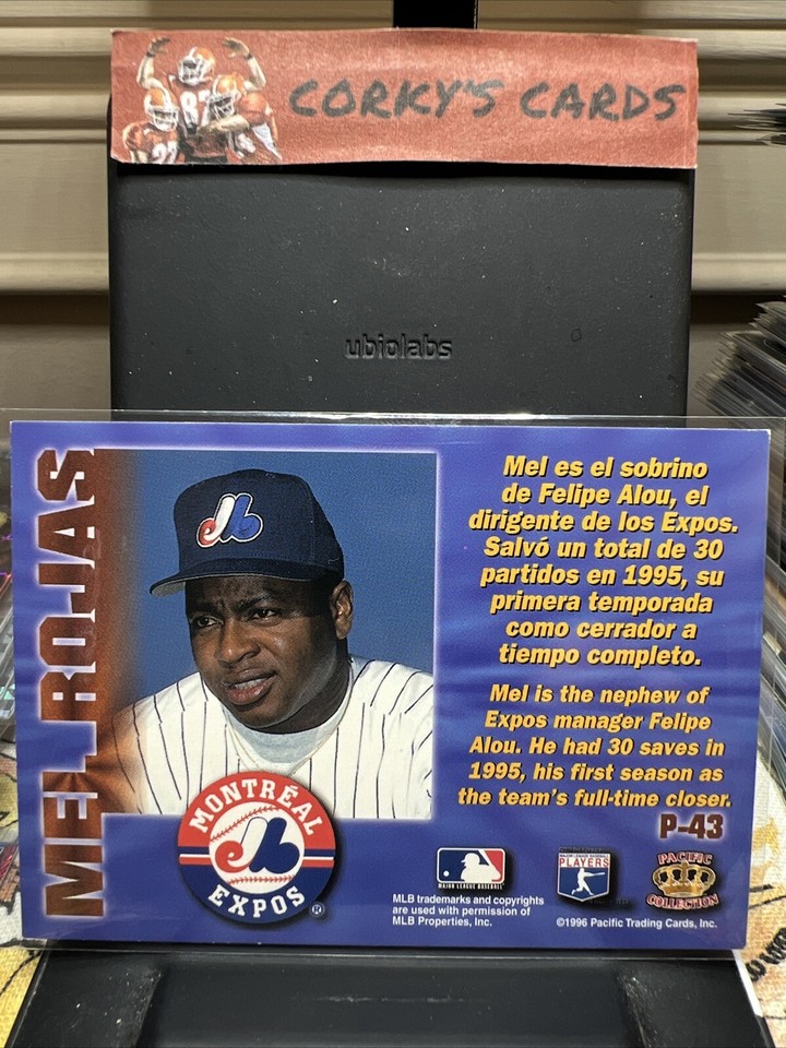 1996 Pacific Prisms Montreal Expos Baseball Card #P43 Mel Rojas | eBay